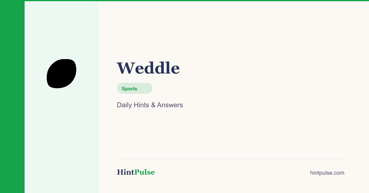 Weddle Answers Archive — All Past Solutions & History